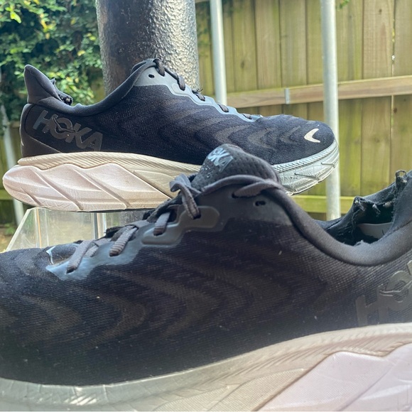 Hoka | Shoes | Hoka Black And White Athletic Shoes With Rocker Sole ...